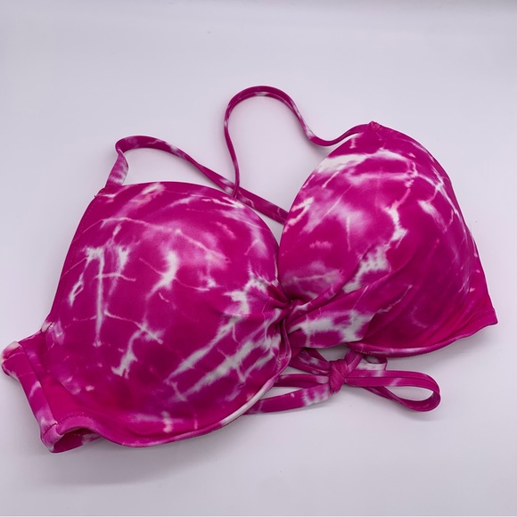 Shade And Shore Swim Shade Shore Pink Tie Dye Twist Strappy Back Push